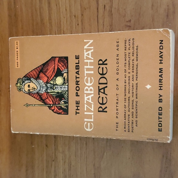 Elizabethan Literature | Accents | Vtg 963 The Portable Elizabethan ...